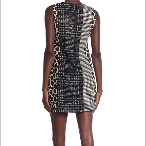Alice + Olivia | Dresses | Clyde Patten Mix Wool Blend Mini Dress Us ...